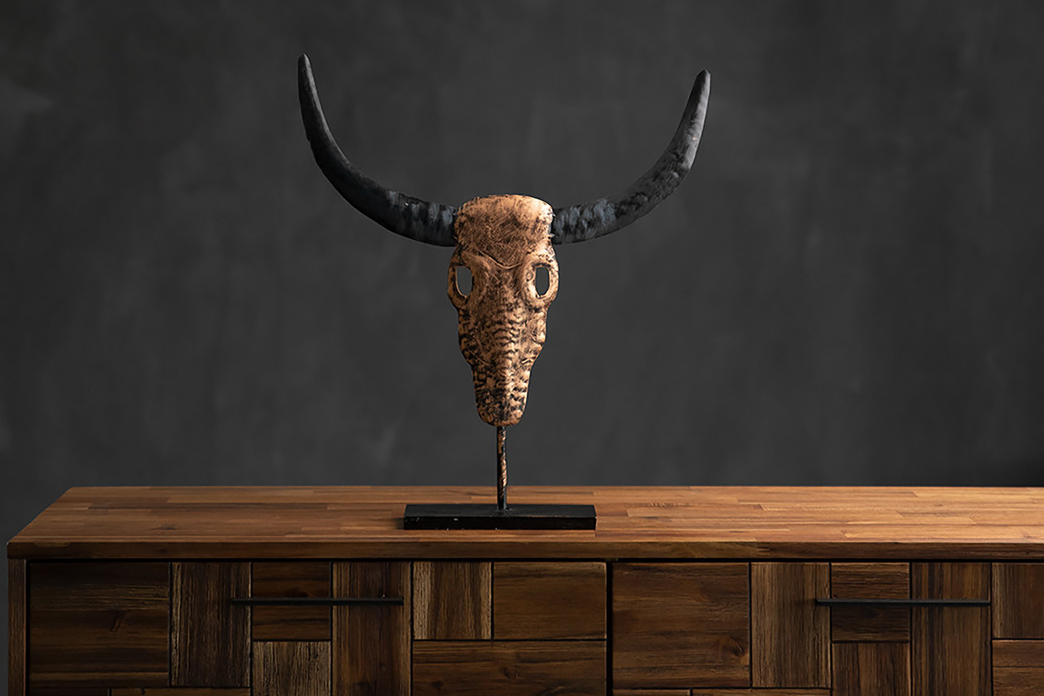 Metal Sculpture - Large - Bull Horns | Cielo