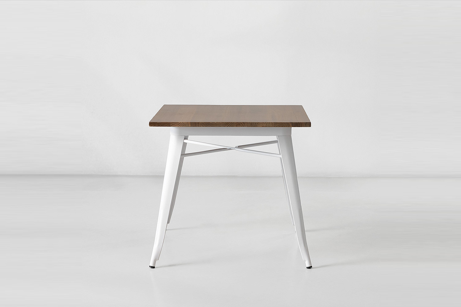 Odell Metal Dining Table - Matt White | Cielo