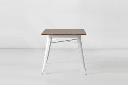 Odell Metal Dining Table - Matt White | Cielo