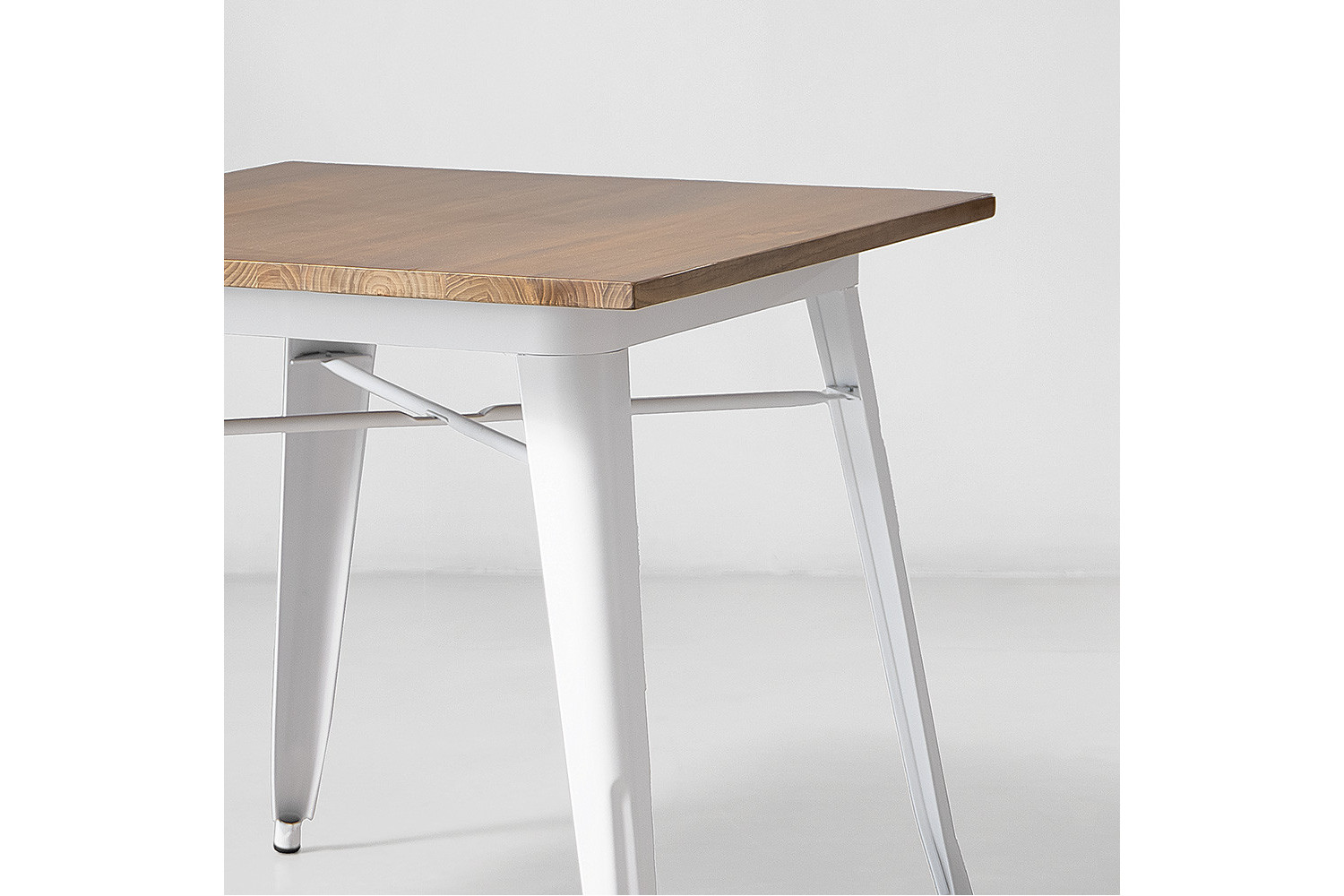 Odell Metal Dining Table - Matt White | Cielo
