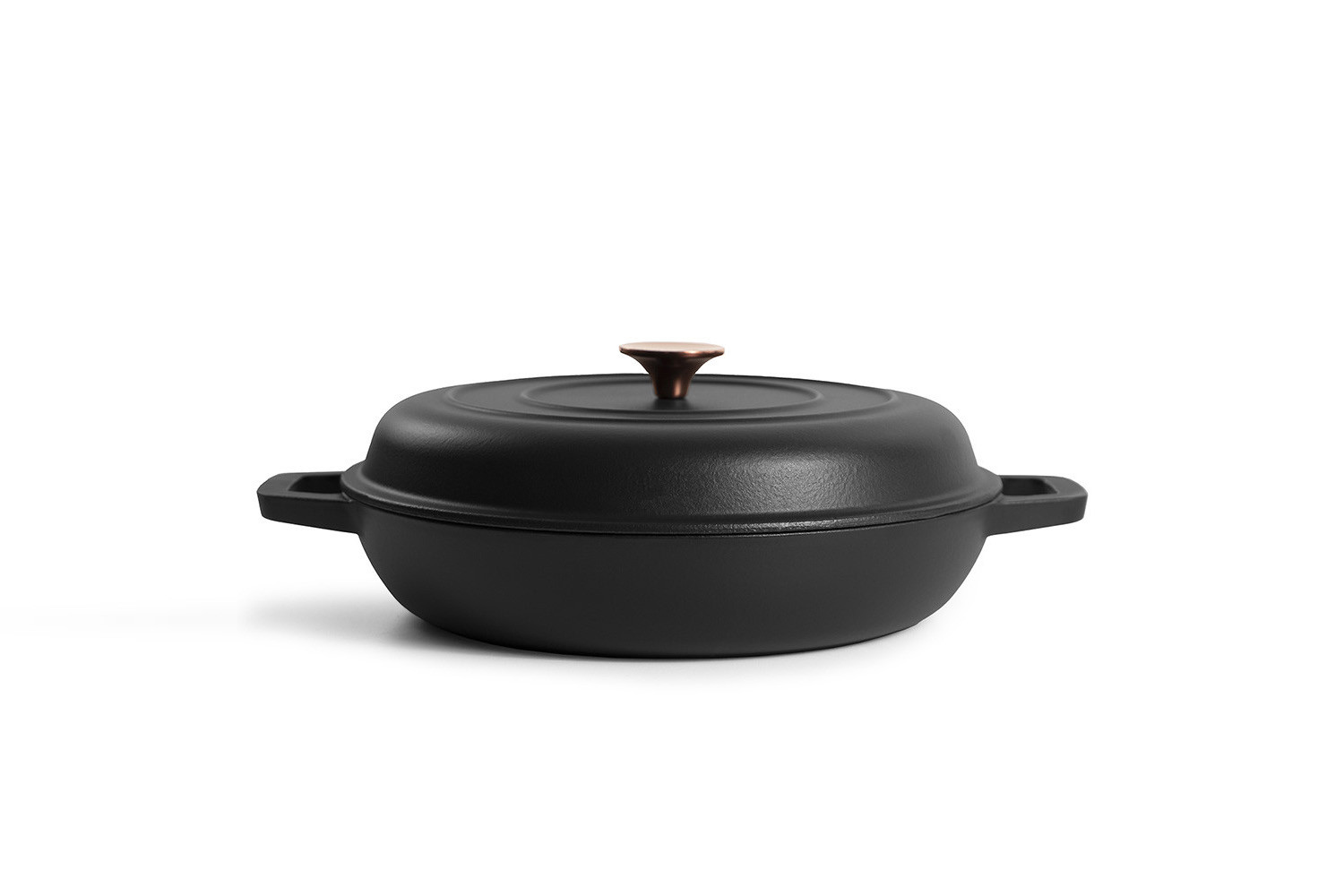 Nouvelle Cast Iron Oven Pan - 30cm - Matte Black | Cielo