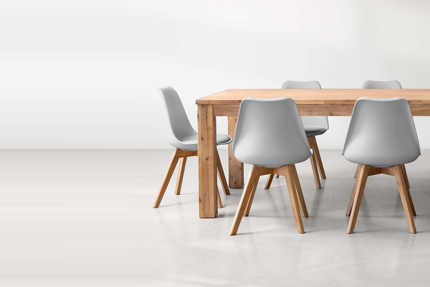 Vancouver Atom 8 Seater Dining Set (2.4m) - Grey