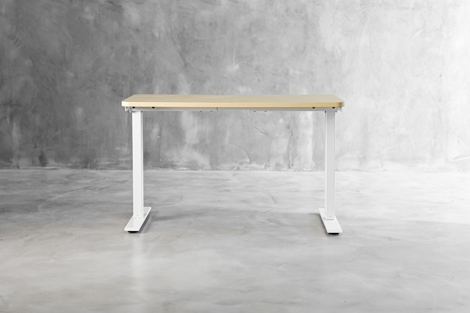 Axon Standing Desk - White & Natural - 1.2m | Cielo