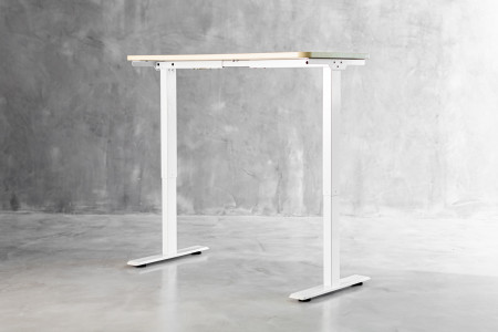Axon Standing Desk - White & Natural - 1.2m | Cielo