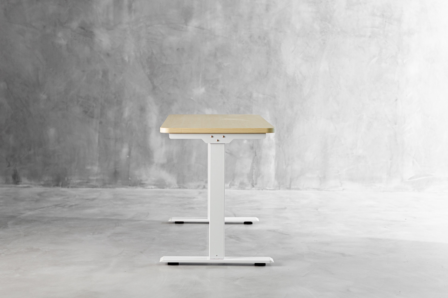 Axon Standing Desk - White & Natural - 1.2m | Cielo