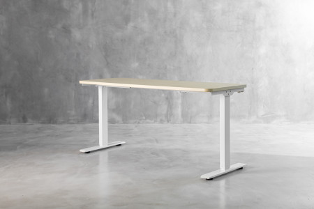 Axon Standing Desk - White & Natural - 1.6m | Cielo