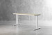Axon Standing Desk - White & Natural - 1.6m | Cielo