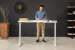 Axon Standing Desk - White - 1.6m | Cielo