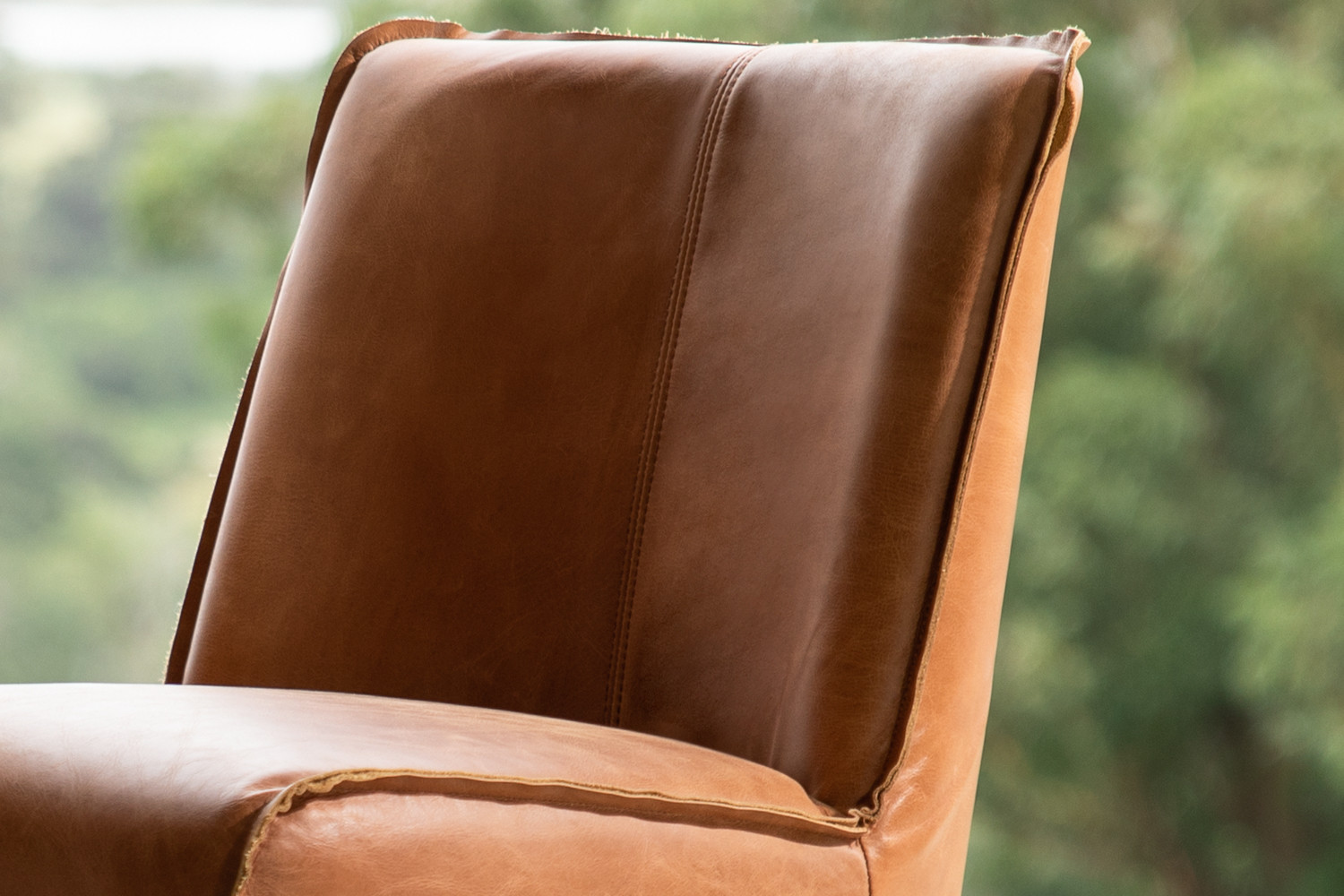 Christian Leather Dining Chair - Tan For Sale | Cielo