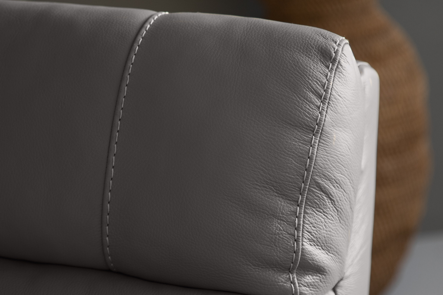 Benton Leather Rocker Recliner - Grey | Cielo