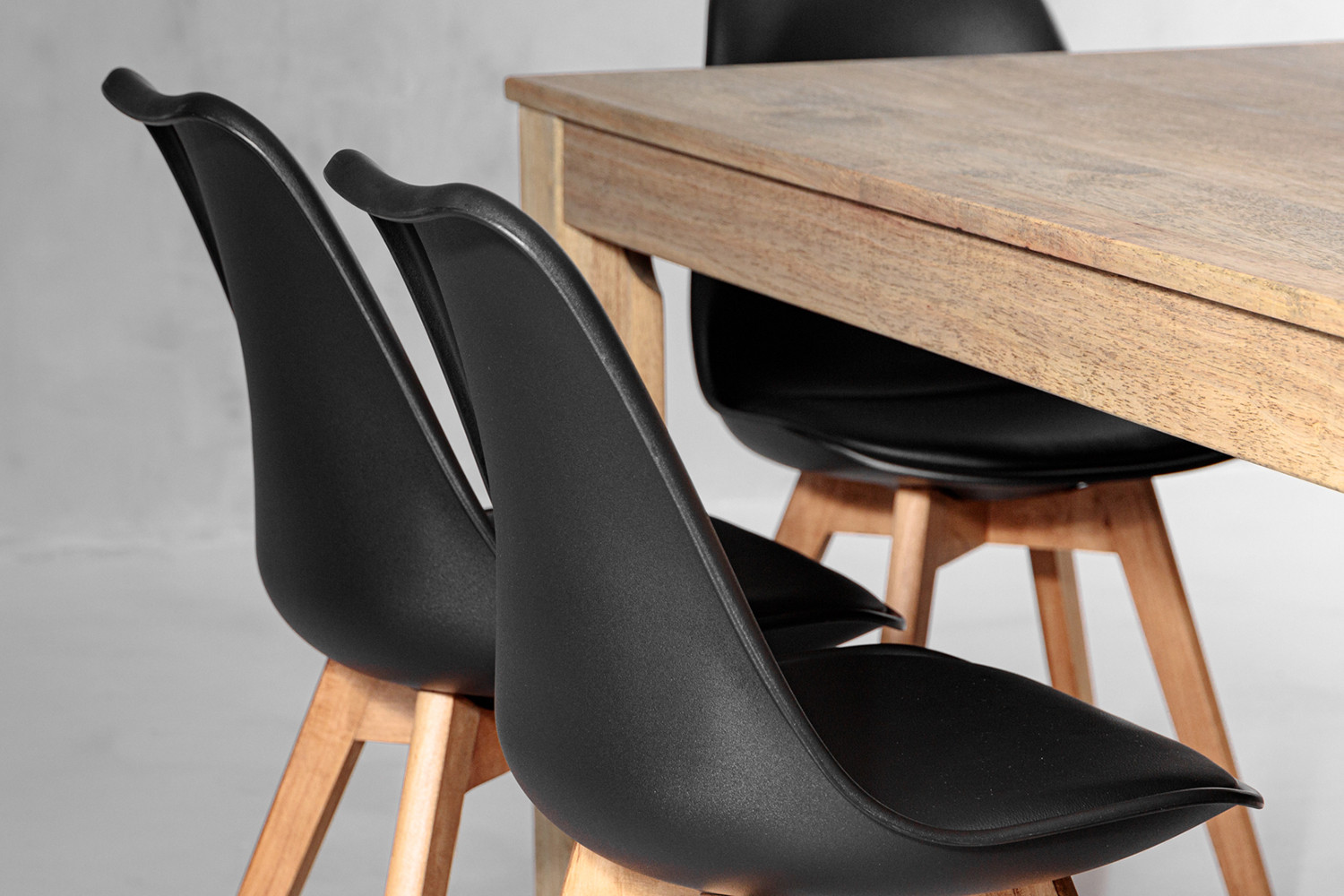 Montreal Atom 6 Seater Dining Set (1.8m) - Black | Cielo