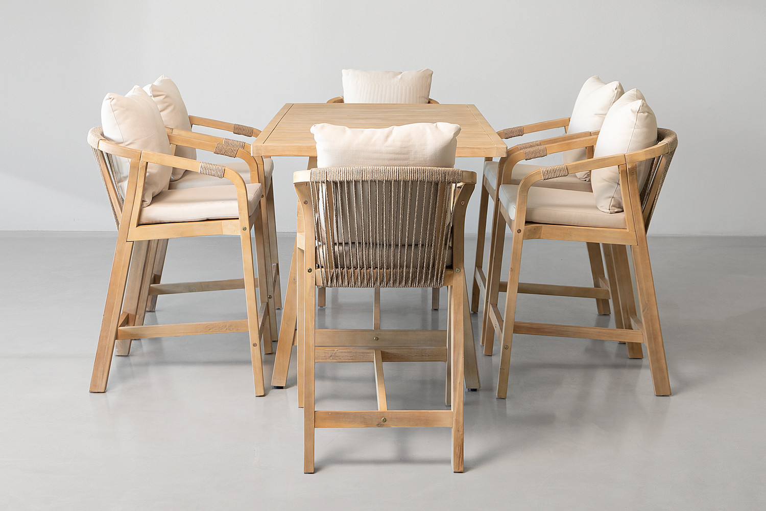 Luciana 6 Seater Patio Cocktail Set | Cielo