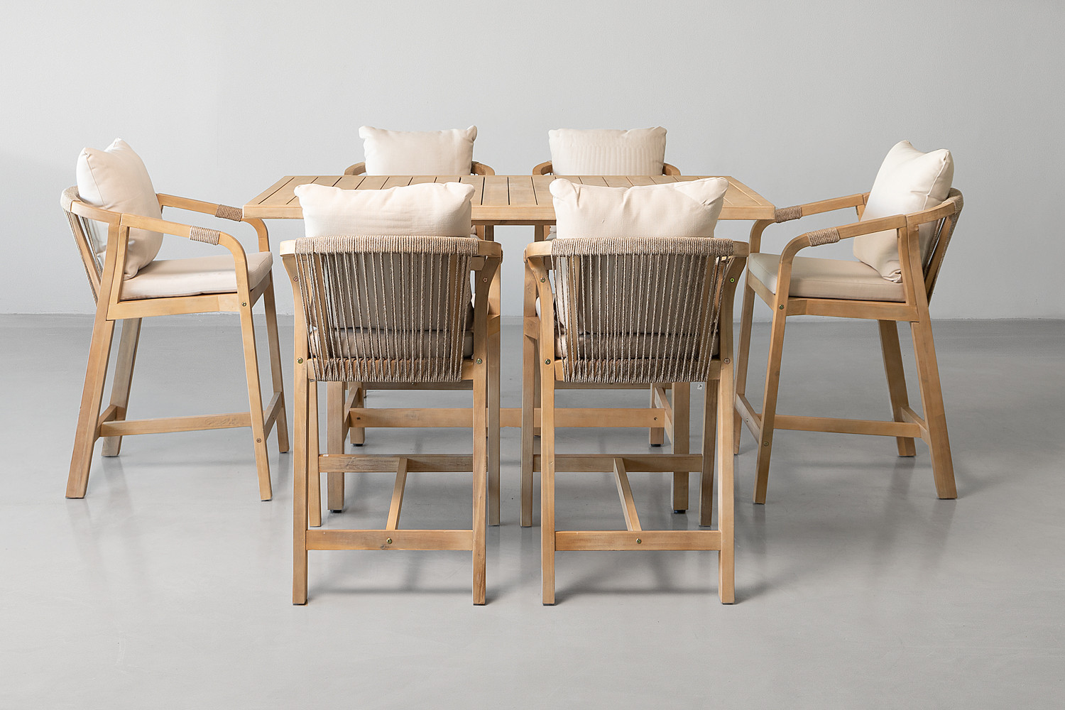 Luciana 6 Seater Patio Cocktail Set | Cielo