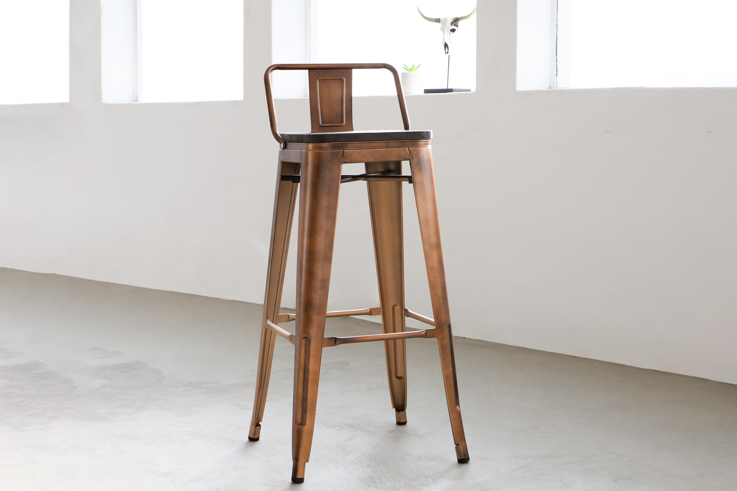 Tyce Tall Bar Chair Copper Cielo