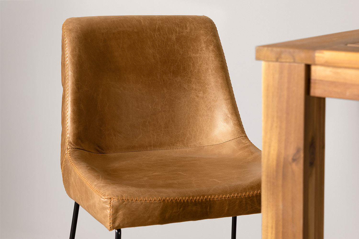 Jordan Leather Counter Bar Chair | Cielo