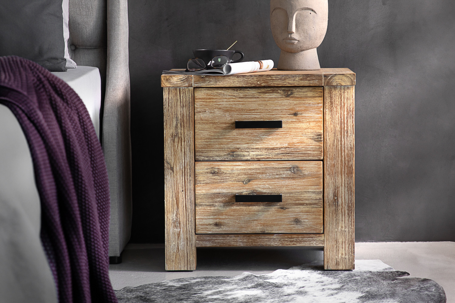 Clayden Bedside Table Cielo