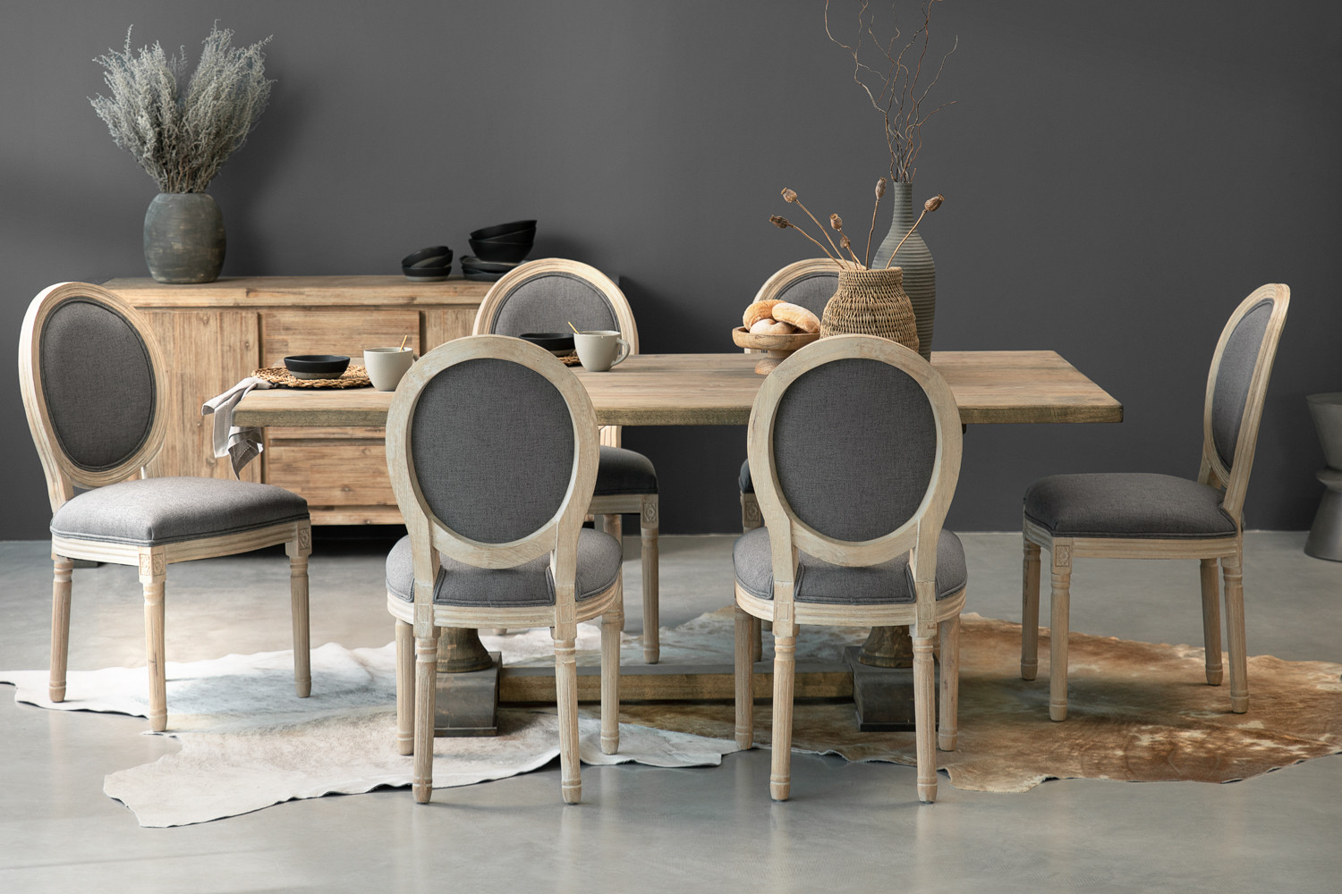 Bordeaux Olivia 6-Seater Dining Set 1.9m | Cielo