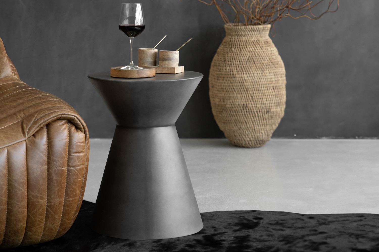 Ibiza Side Table - Dark Grey | Cielo