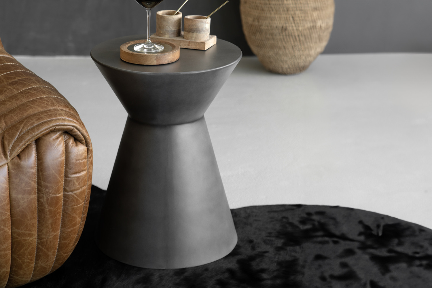 Ibiza Side Table - Dark Grey | Cielo