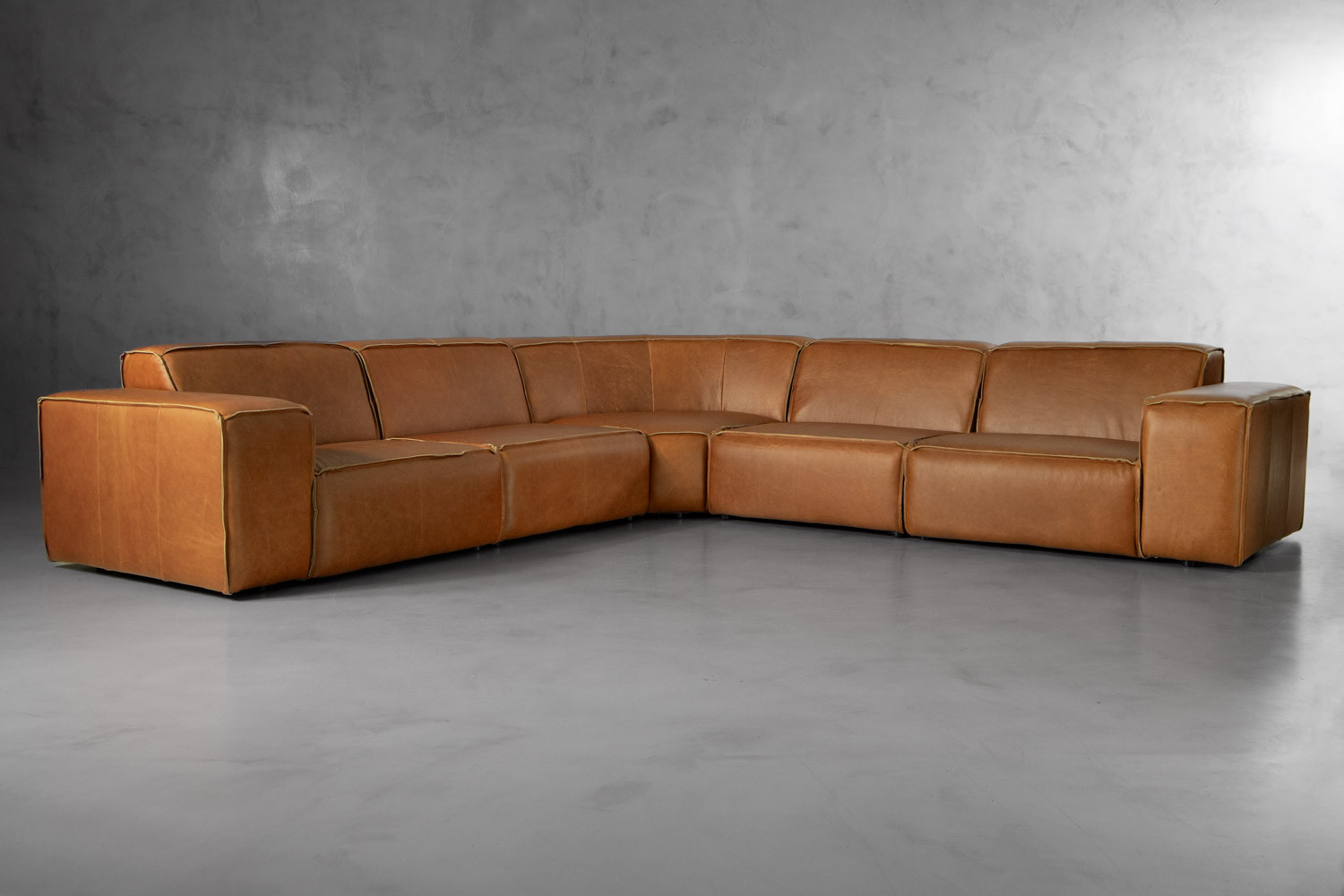 Jagger Leather Modular - Grand Corner Couch | Cielo