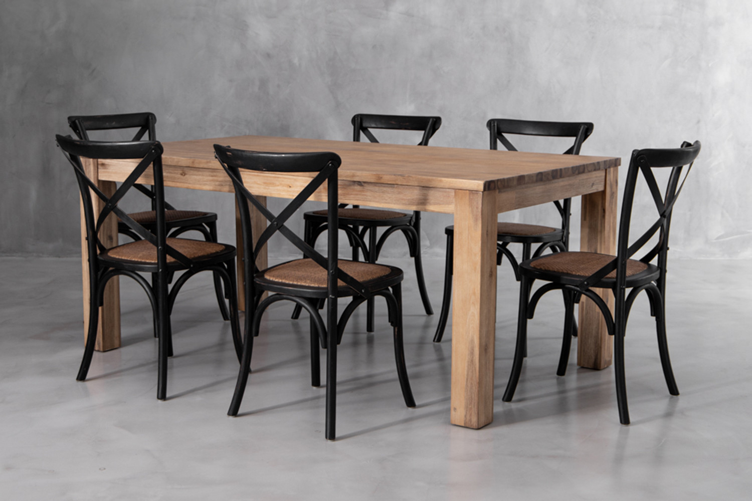 Vancouver La Rochelle 6-Seater Dining Set 1.6m | Cielo