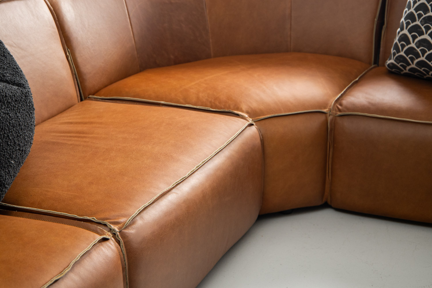 Jagger Leather Modular - Corner Couch Set | Cielo