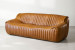 Cuban 3 Seater Leather Couch -Tan | Cielo