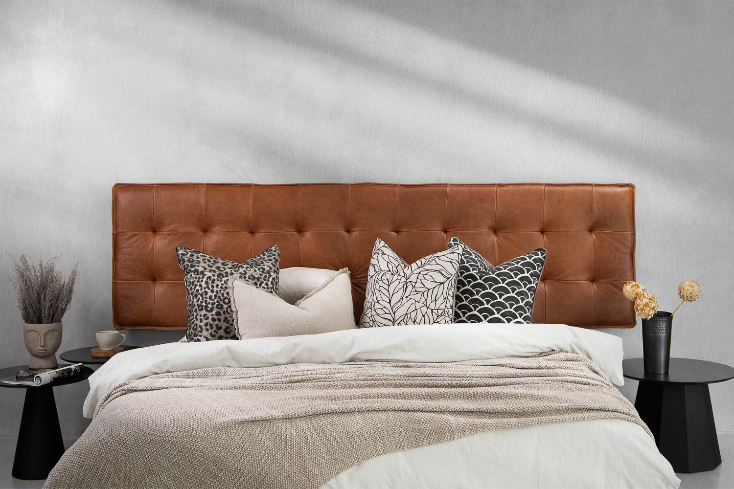 Warwick Leather Headboard - Grand King | Cielo