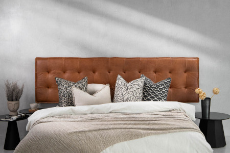 Warwick Leather Headboard - Grand King Desert Tan | Cielo