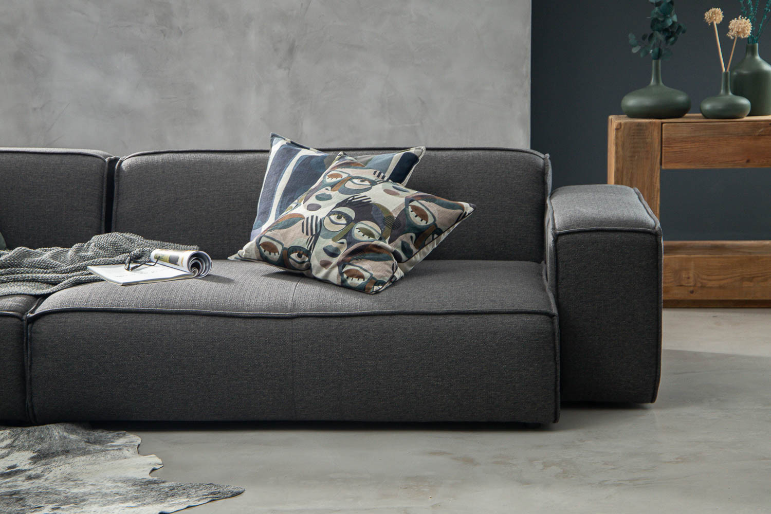 Jagger Modular - 4 Seater Couch - Shadow | Cielo