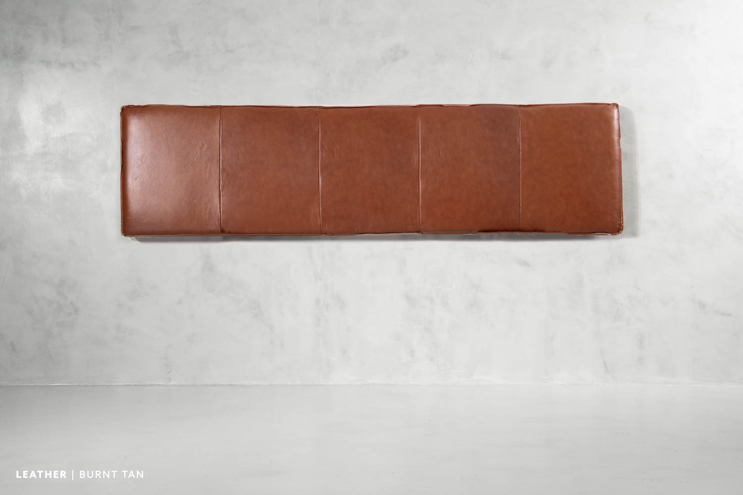 Matlock Grand Leather Headboard King - Burnt Tan | Cielo