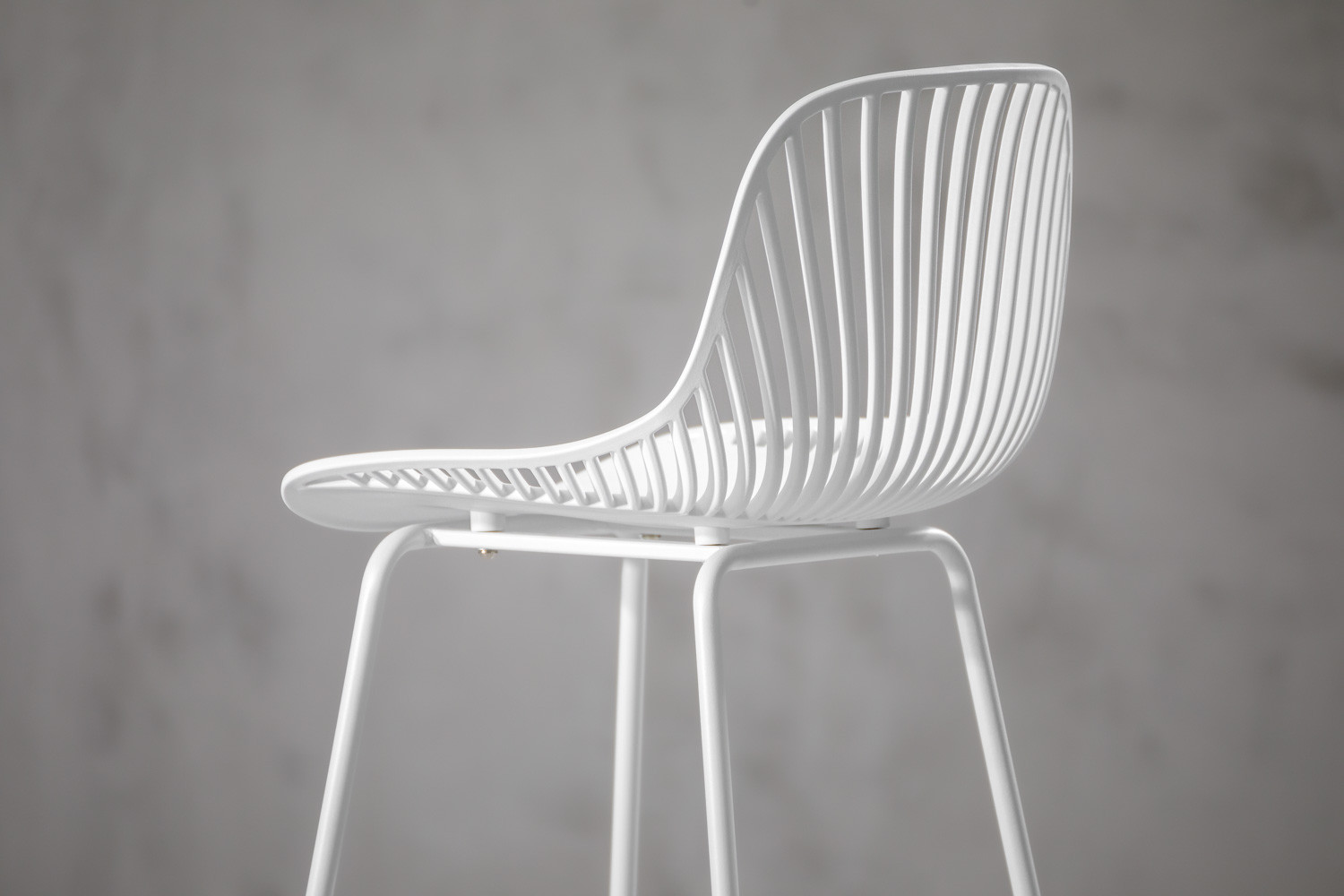 Yara Tall Bar Chair - White For Sale | Cielo