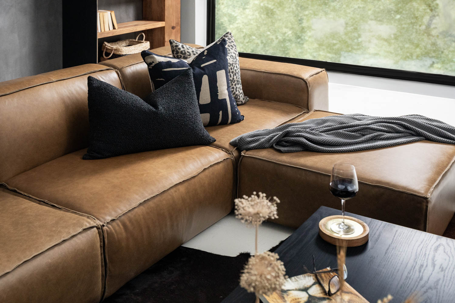 Jagger Leather Modular - Daybed - Sahara For Sale | Cielo