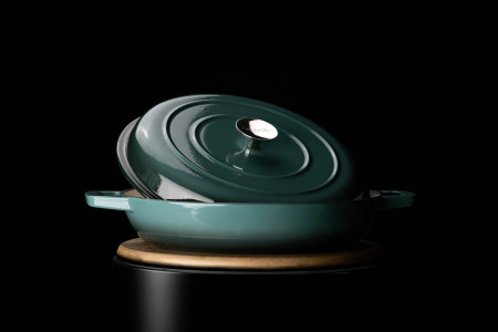 Nouvelle Cast Iron 8 Piece Cookware Set - Forest | Cielo