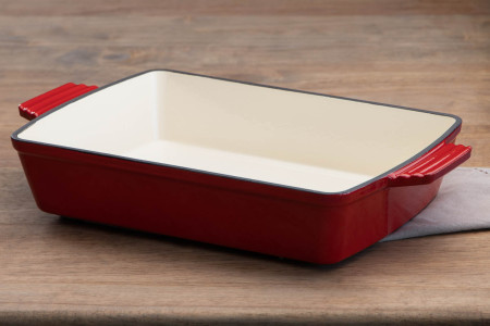 Nouvelle Cast Iron 8-Piece Cookware Set - Red | Cielo