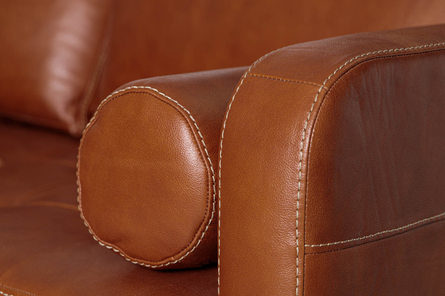 Hayden Leather Corner Couch - Burnt Tan | Cielo