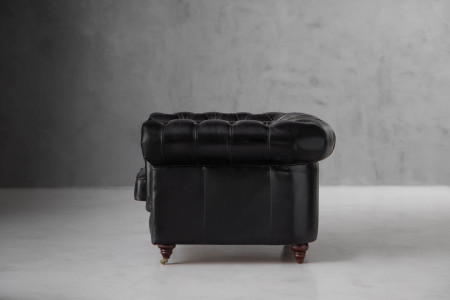 Jefferson Chesterfield 2 Seater Leather Couch | Cielo