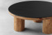 Artemis Round Coffee Table - Natural & Black | Cielo