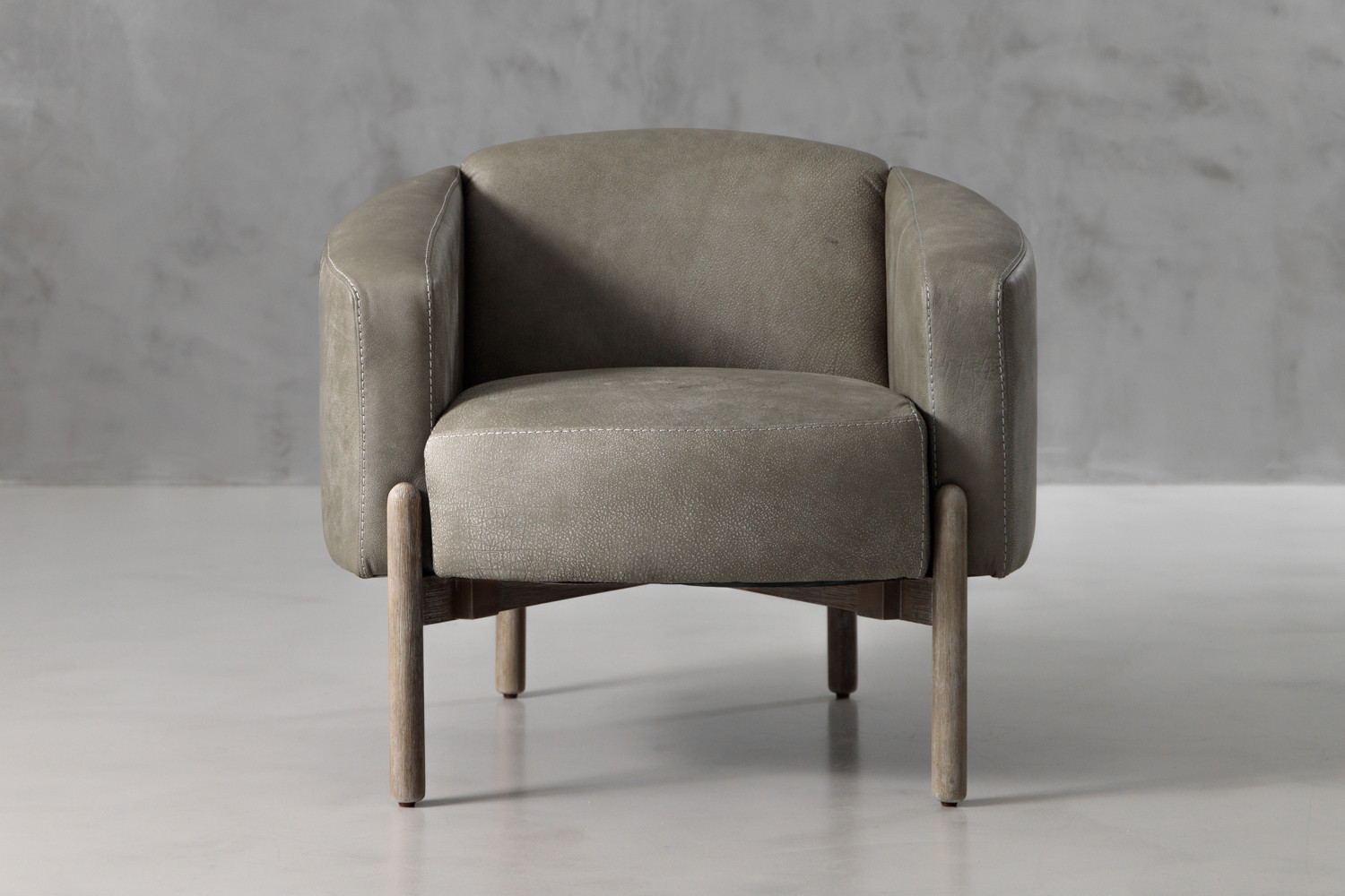 Prague Leather Armchair - Graphite | Cielo