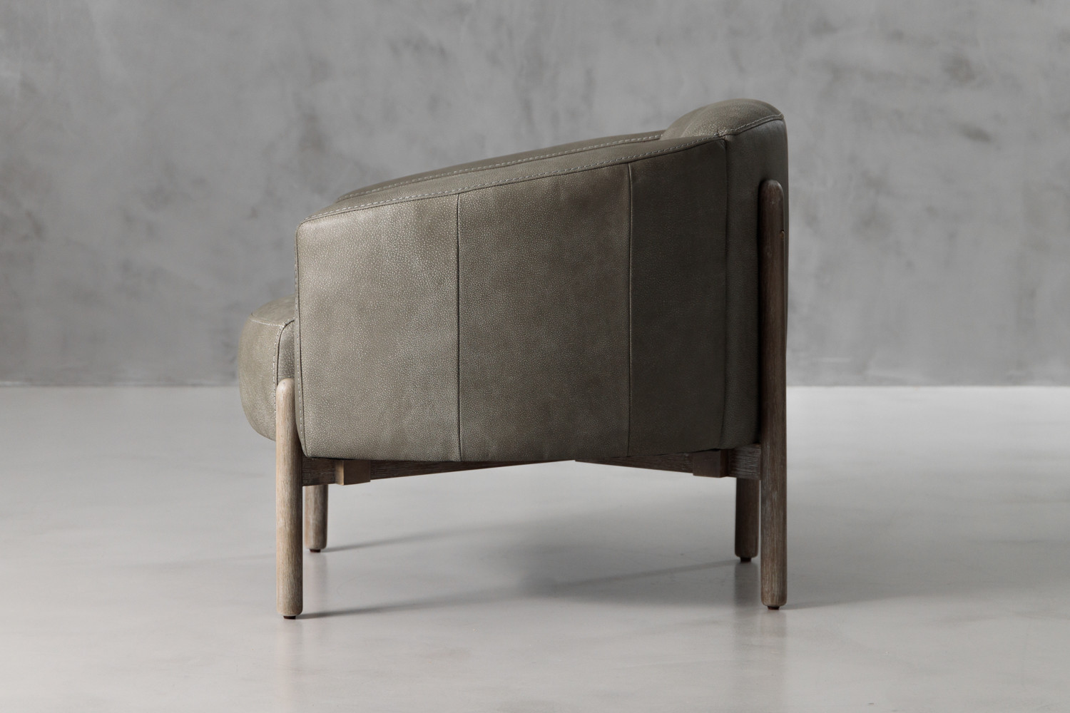Prague Leather Armchair - Graphite | Cielo