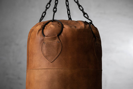 Stallone Leather Boxing Bag & Gloves | Cielo