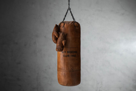 Stallone Leather Boxing Bag & Gloves | Cielo