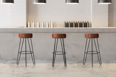 Willis Leather Tall Bar Stool | Cielo