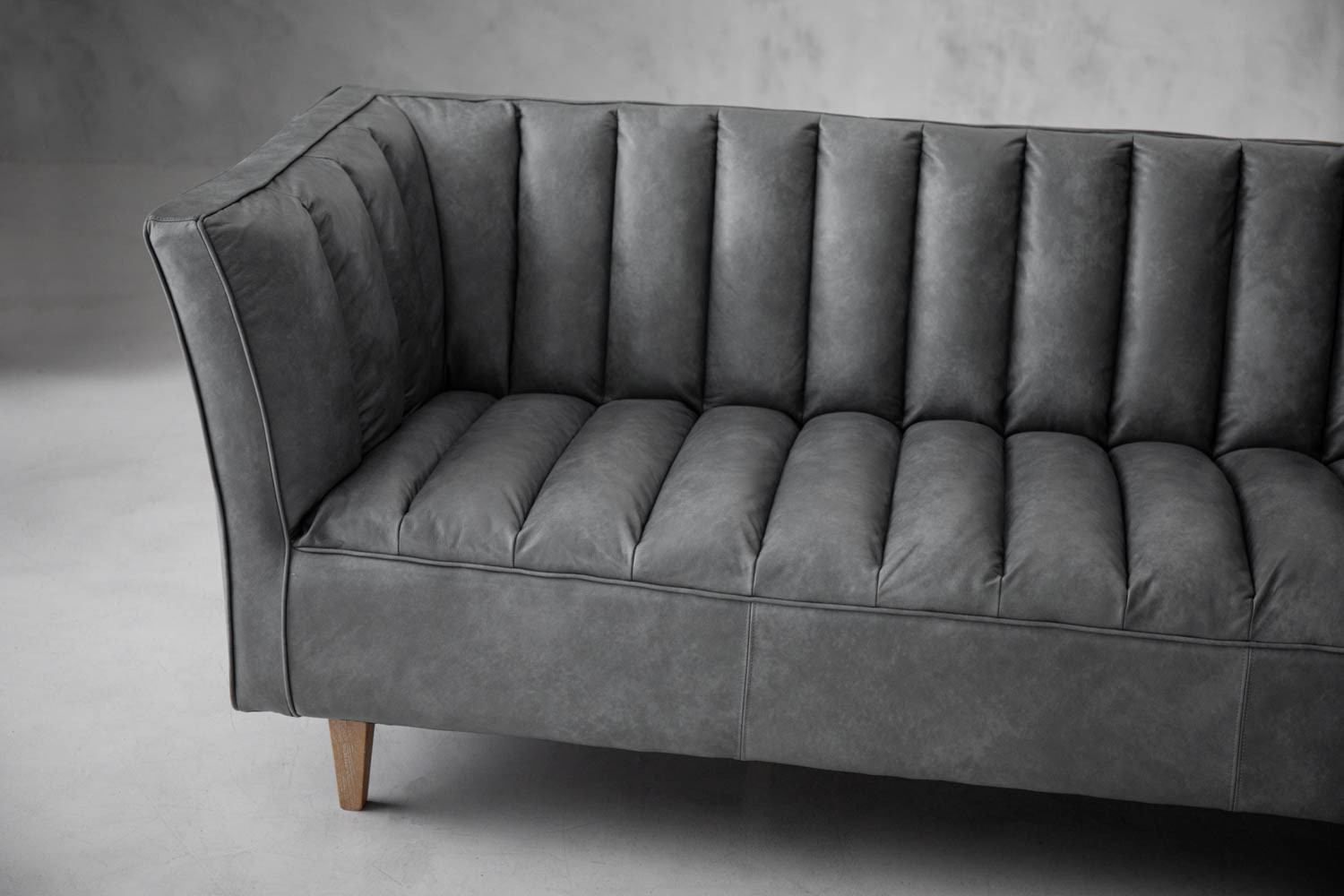 Emerson 4-Seater Leather Couch - Storm For Sale | Cielo