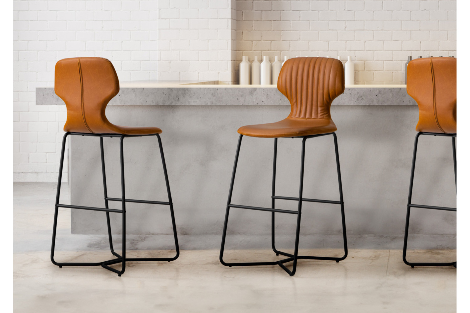 Benson Tall Bar Chair - Tan | Cielo