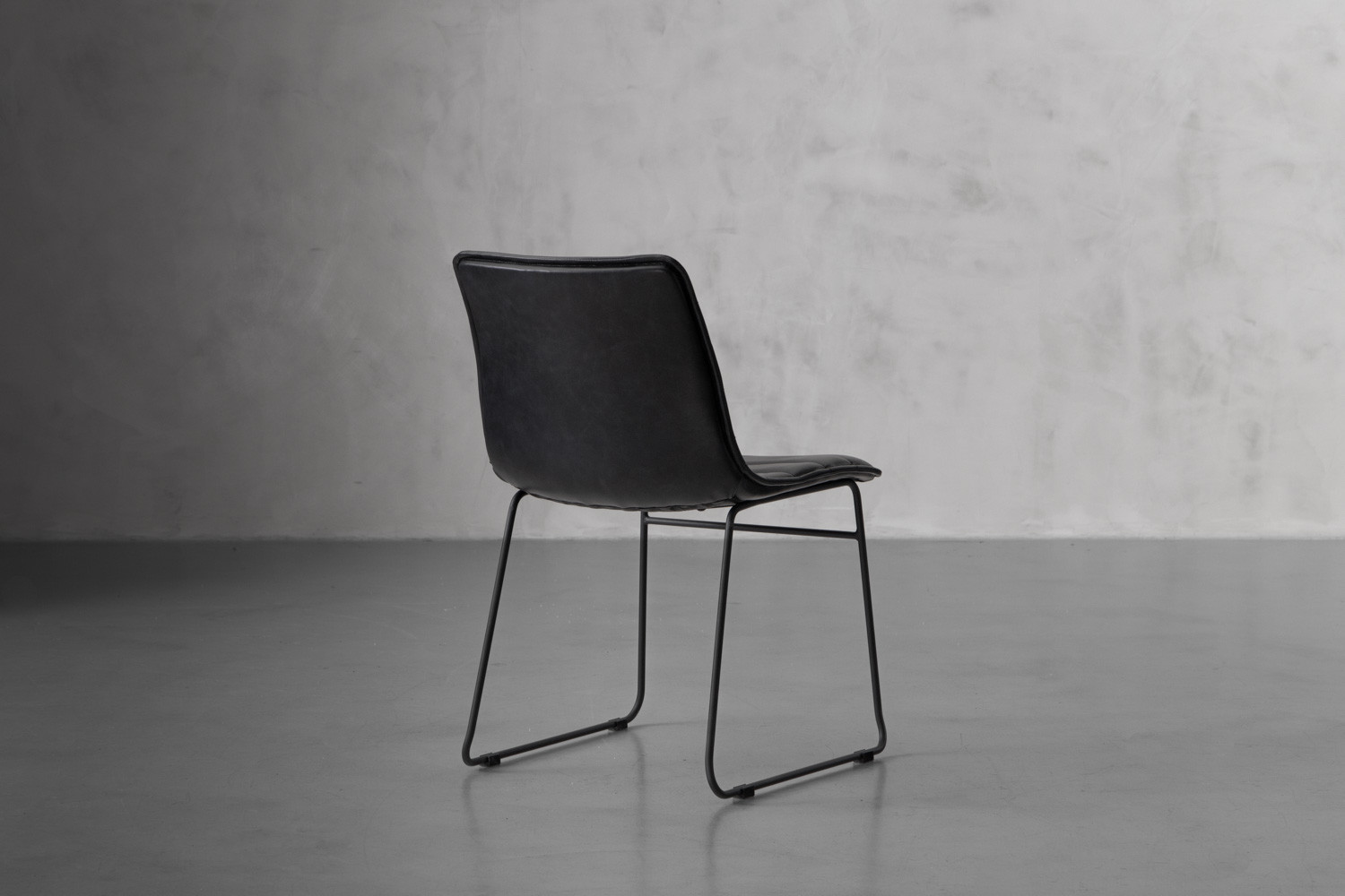 Bennet Leather Dining Chair - Slate For Sale | Cielo