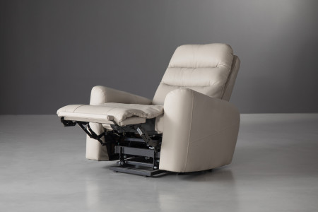 Prescott Leather Motion Lift Recliner - Taupe | Cielo