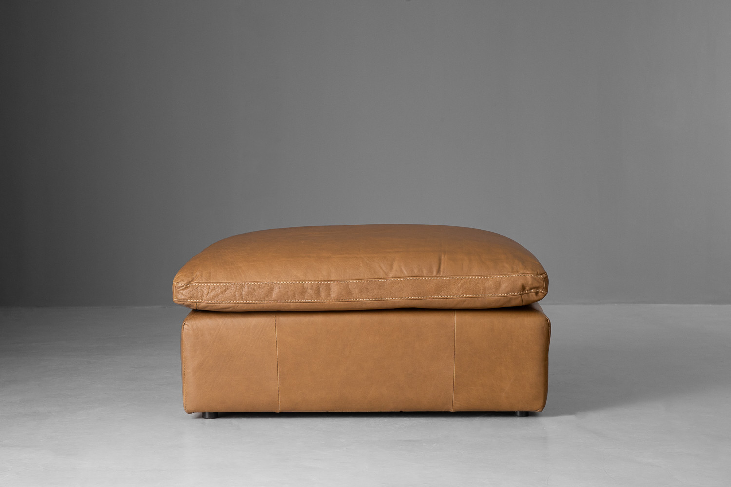 Bexley Leather Ottoman - Sahara For Sale | Cielo