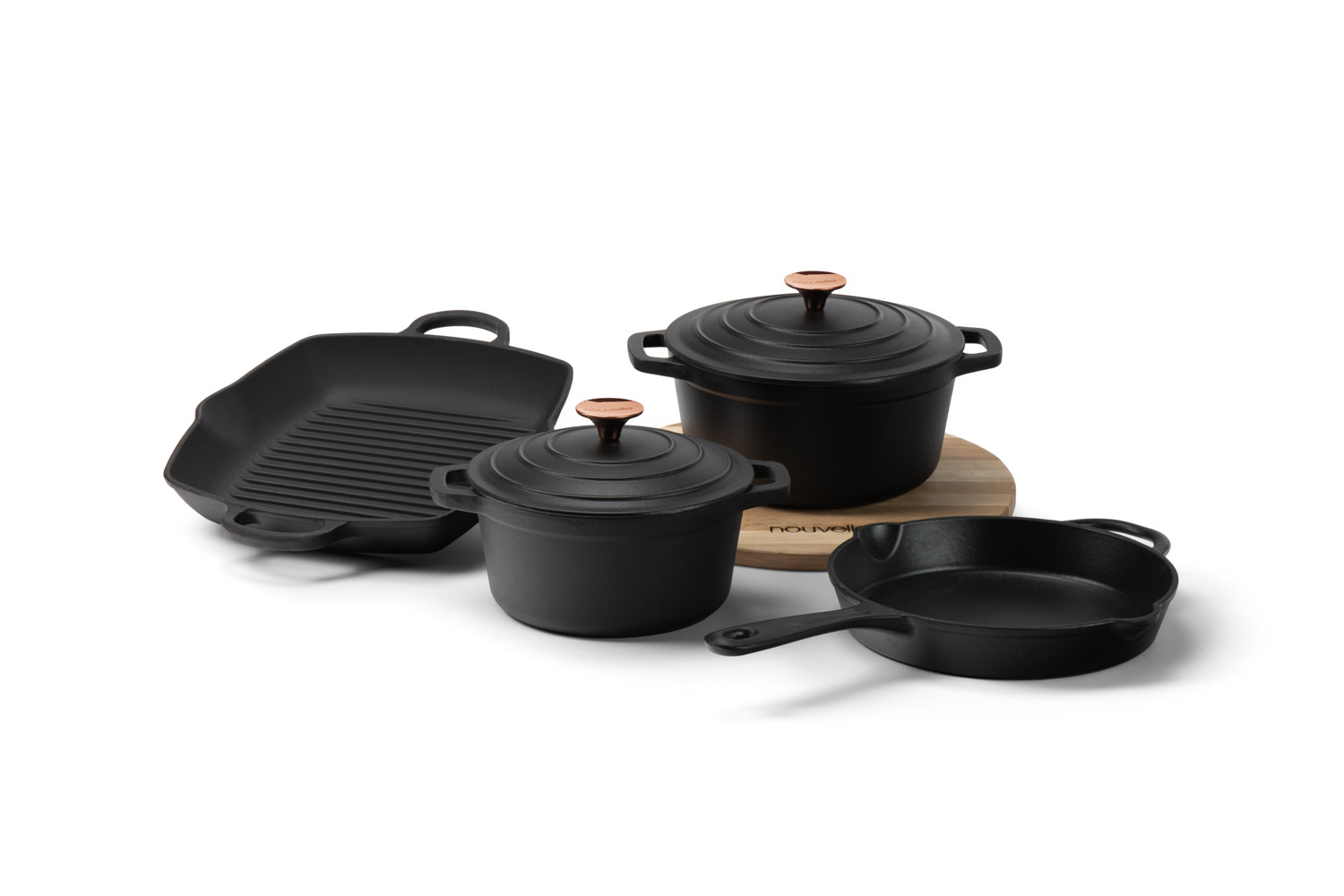 Nouvelle Cast Iron 6 Piece Set - Combo 4 | Cielo