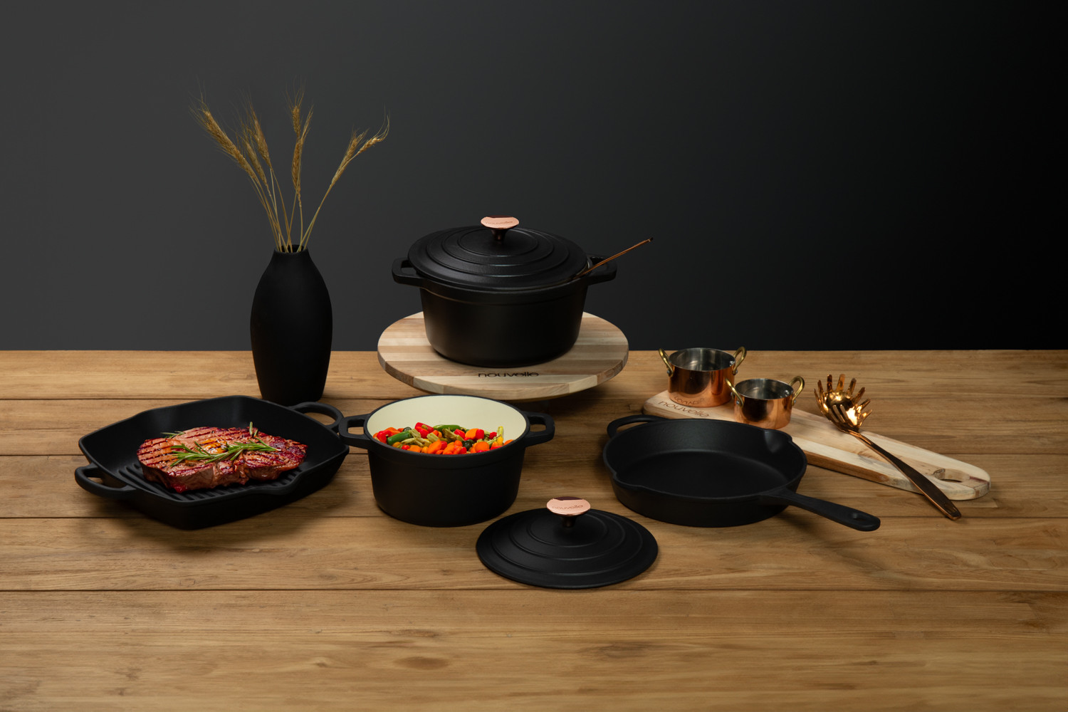 Nouvelle Cast Iron 6 Piece Set - Combo 4 | Cielo